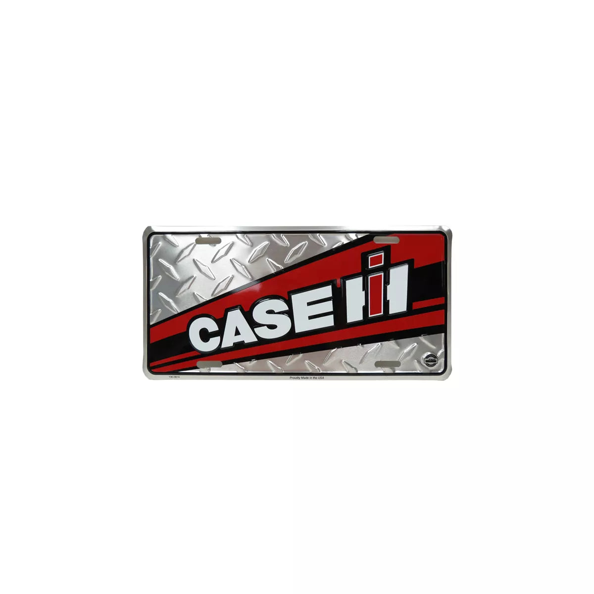 Case IH Red Splash on Diamond License Plate – Equipment Ontario